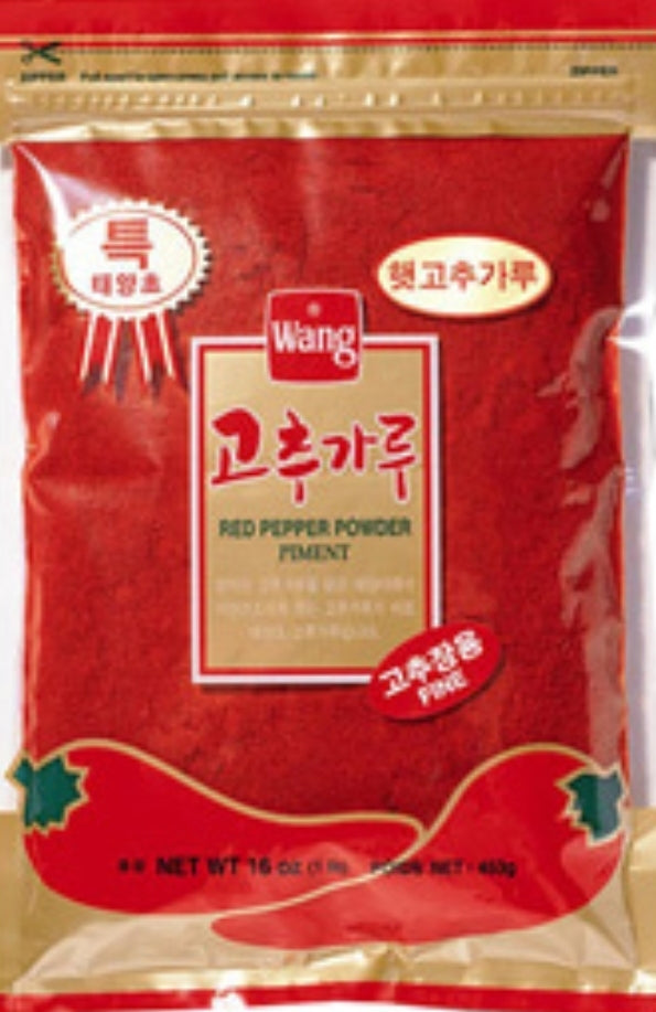 6*5lb Wang) Red Pepper (Coarse) Powder -왕)김치용 고추가루 – ajufood